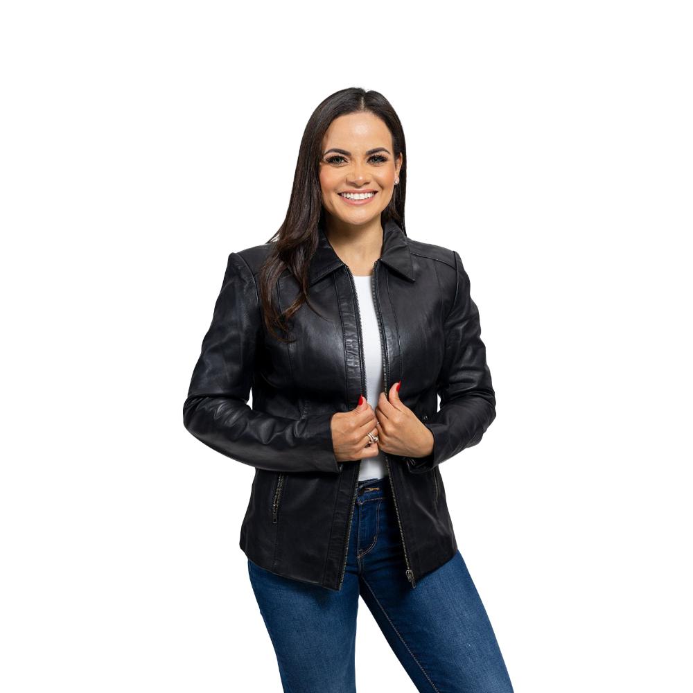 Patricia- Women's Fashion Lambskin Leather Jacket